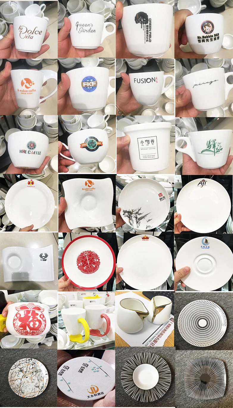 Espresso Coffee Tea Cups Mugs Without Handle 4oz Ceramic Small Tea Cup ...