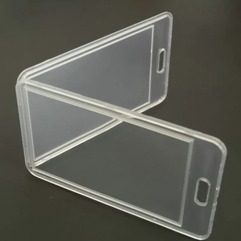 Flexible Transparent Hard Plastic Multi Id Card Holder Clear Pp Id Card ...