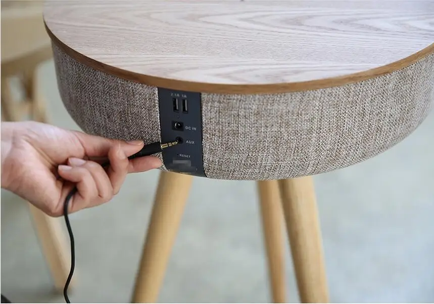 Home Smart Table Speaker Hd Surround 360 Sound 6600mah Wireless Charger ...