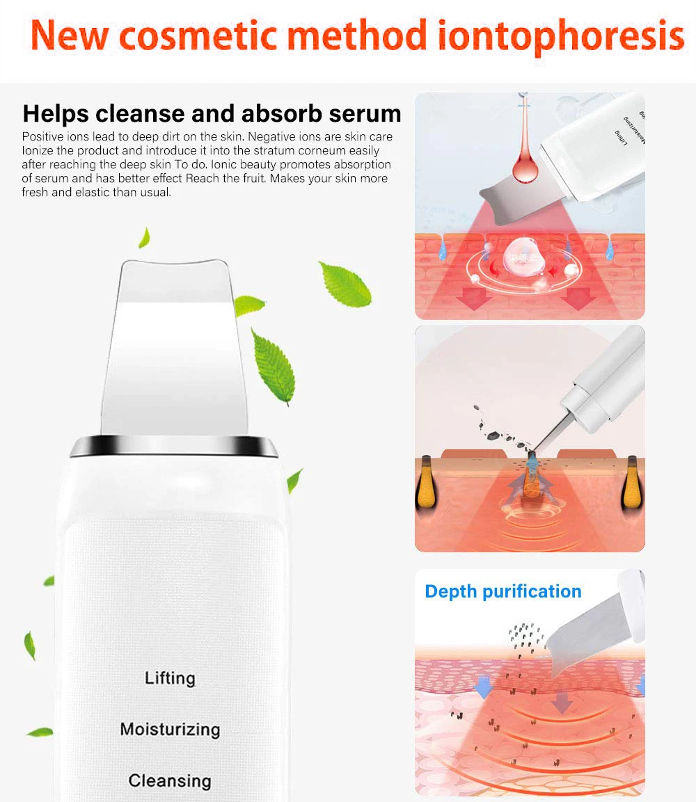 Professional Facial Ultrasonic Skin Scrubber - Buy Ultrasonic Skin ...