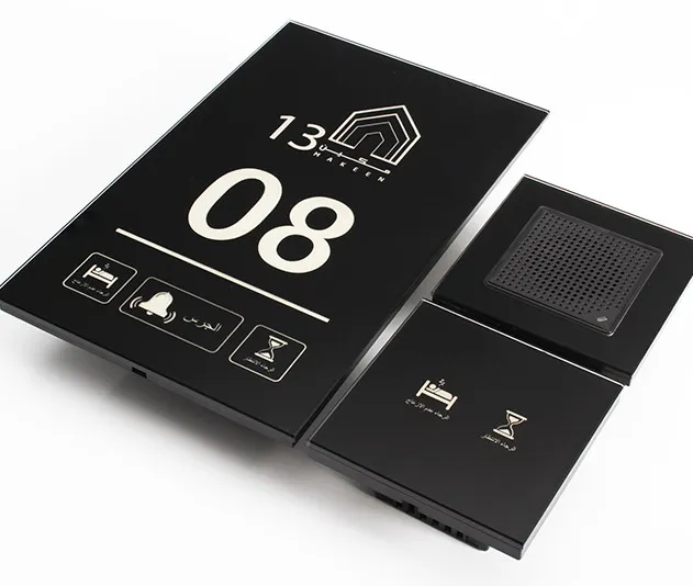 Hotel Room Number Signs with LED, DND Switch & Customization