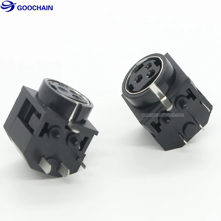 3 Pin Mini Din Jack Female Connector Din Plug Power Connector - Buy ...