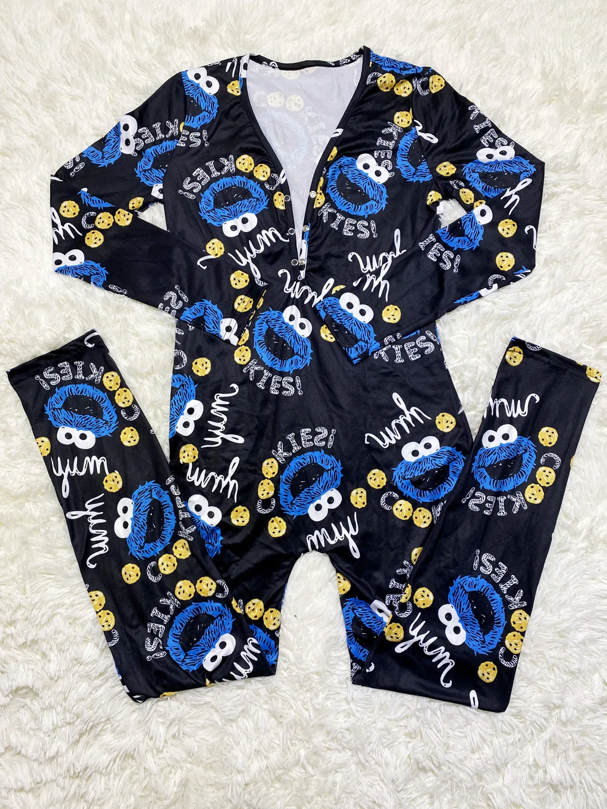 Wholesale Quality Long Sleeve Sleepwear Onesie S Trendy Printed Tik Tok ...