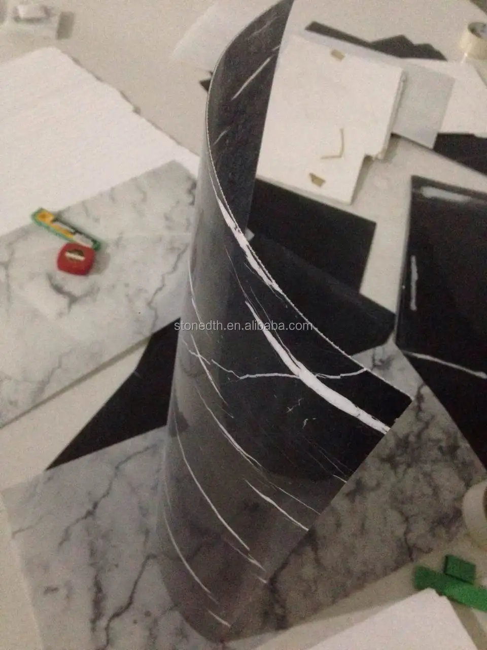 1mm Flexible Natural Stone Panel - Ultra Thin Marble Veneer Sheets for ...