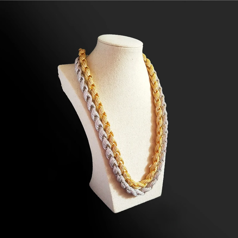 Gold Plated 360 Fully Iced Out Cz Cubic Zirconia Hip Hop Lab Diamond ...