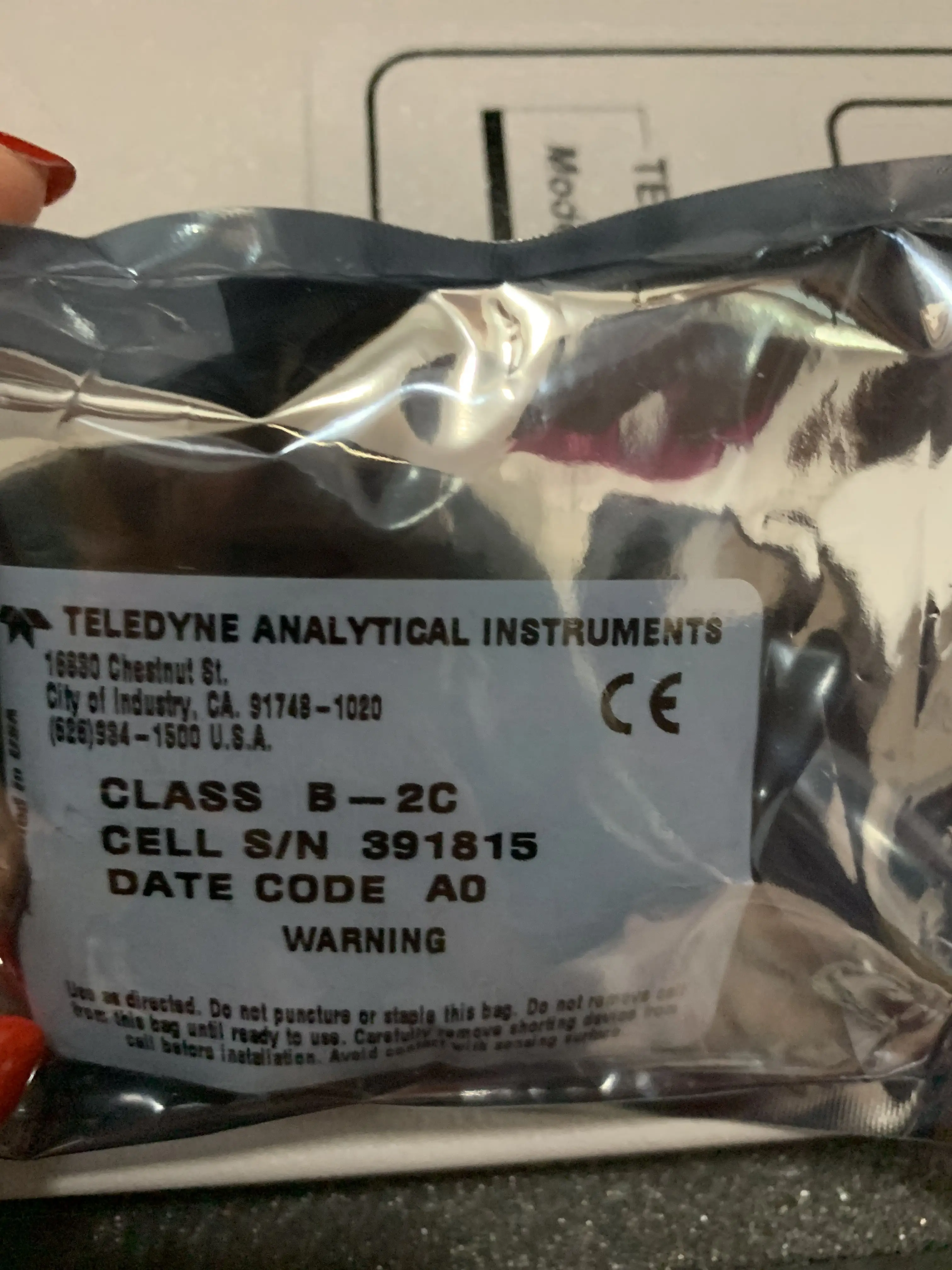 Teledyne CLASS B-2C MICRC Fuel Cell - 5599 Units Origin US
