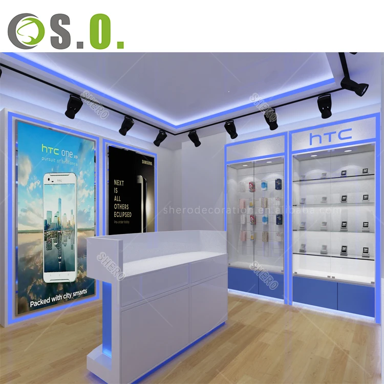 Luxurious Mobile Phone Shop Decoration - Custom Interior Design for ...
