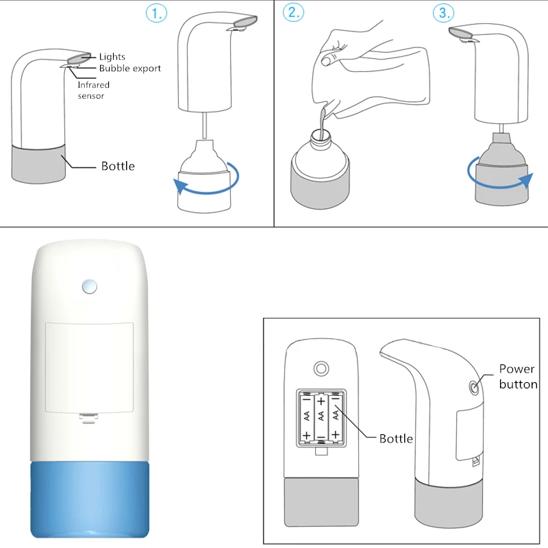 Automatic Alcohol Spray Dispenser - Touchless & Smart