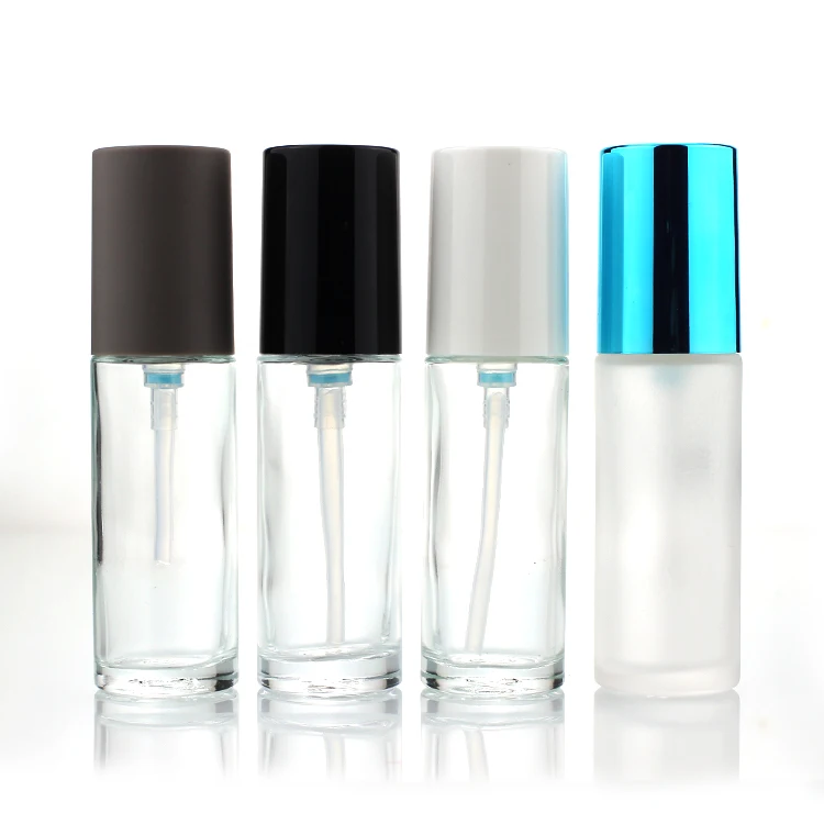 Luxury Skincare Packaging - Round Glass Foundation Bottle