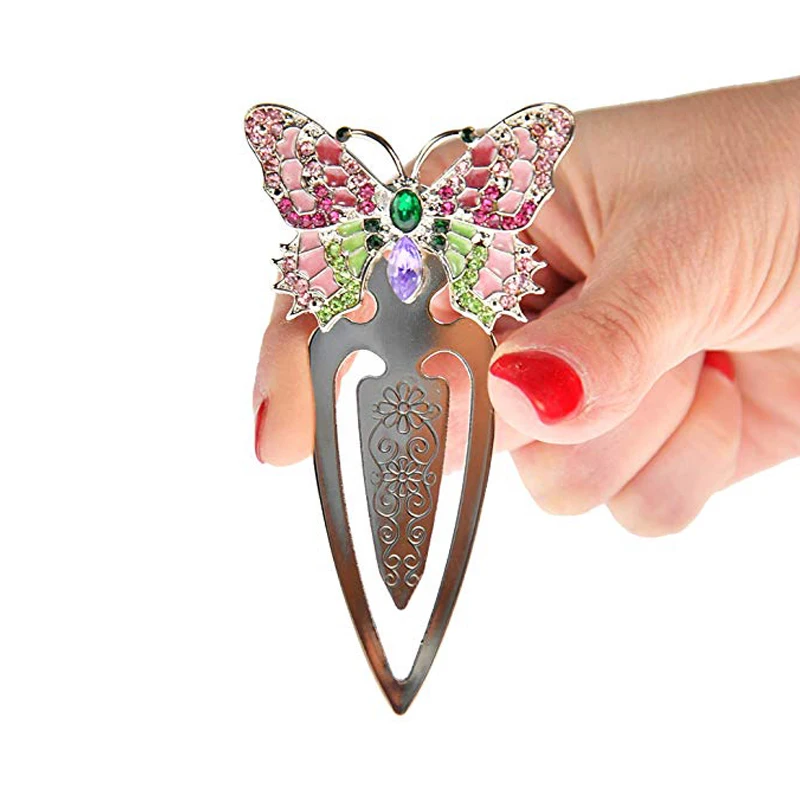 Hot Sale Personalized Satin Finished Bookmark Butterfly Custom Metal ...