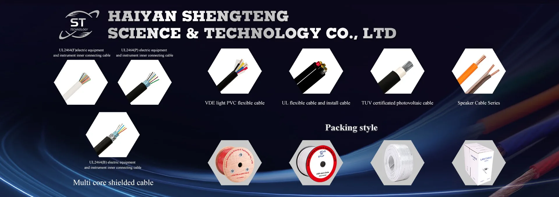 Haiyan Shengteng Science & Technology Co., Ltd - Audio Cable, Alarm Cable