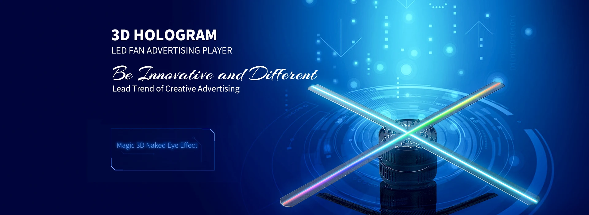 56*56mm Indoor Android 3d Hologram Led Fan 3d Holographic Hologram ...