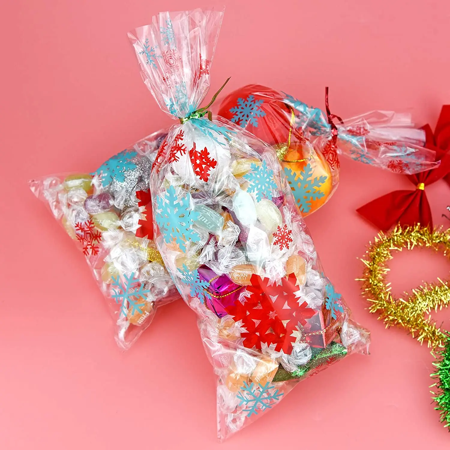 Factory Sale Candy Packing Bag Waterproof Cpp Plastic Treat Bag With ...