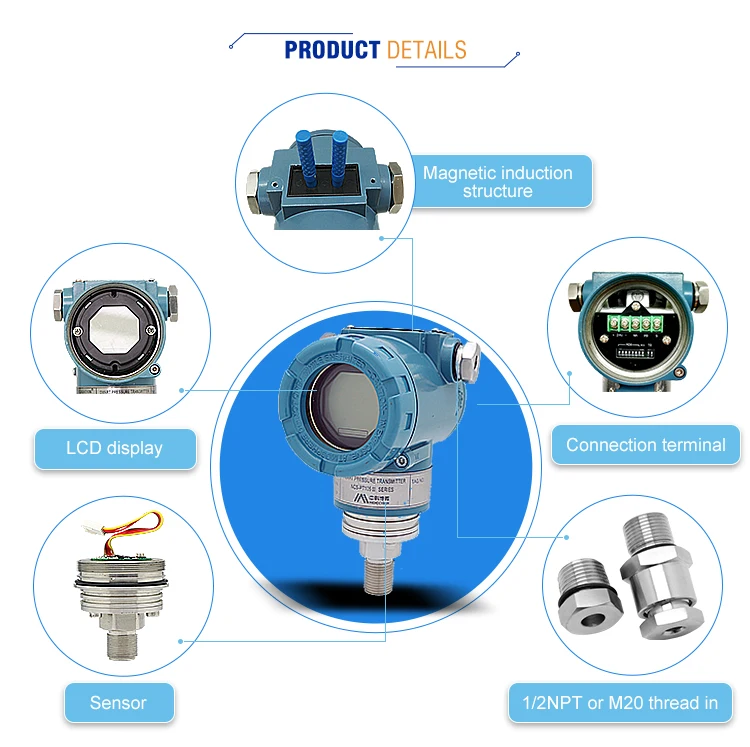 Smart Electronic Pressure Gauge Digital Pressure Sensor With Large ...