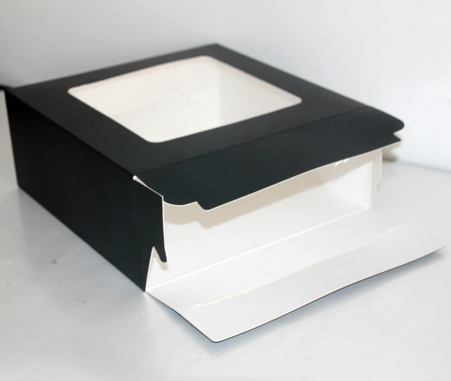 Boîte D'emballage Pour Gâteaux Tarte Aux Œufs,Blanc,Avec Fenêtre En Pvc ...