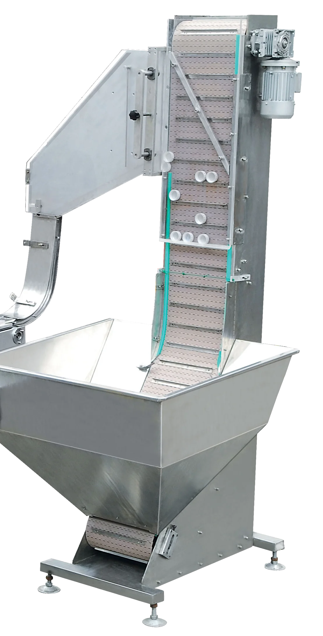 Full Automatic Cap Feeding Cap Elevator and Chute by NPACK