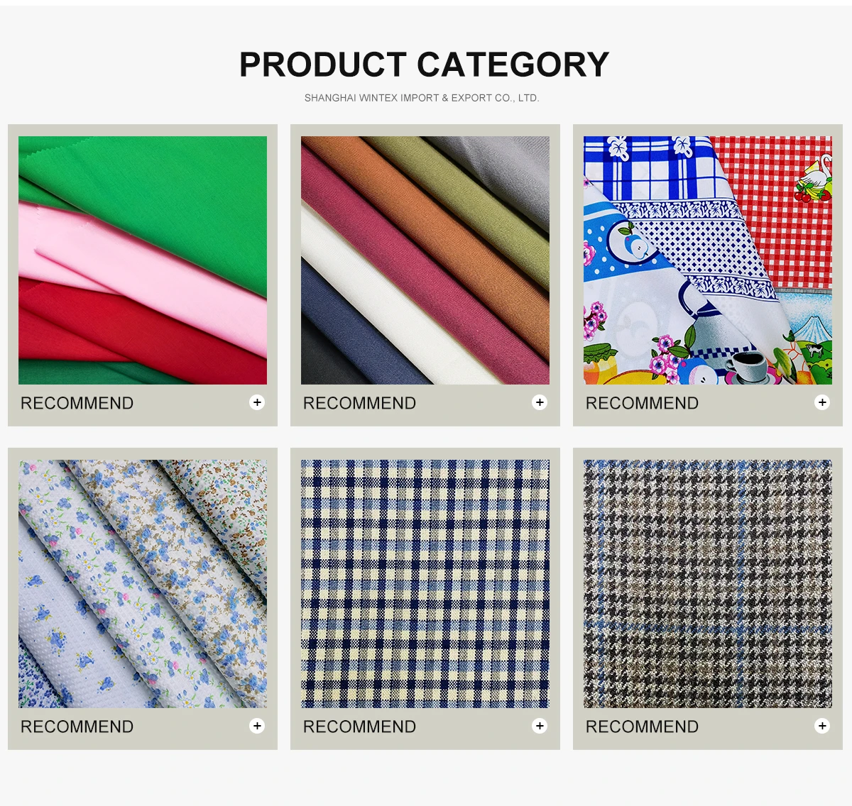 Shanghai Wintex Imp. & Exp. Co., Ltd. - fabric, garments