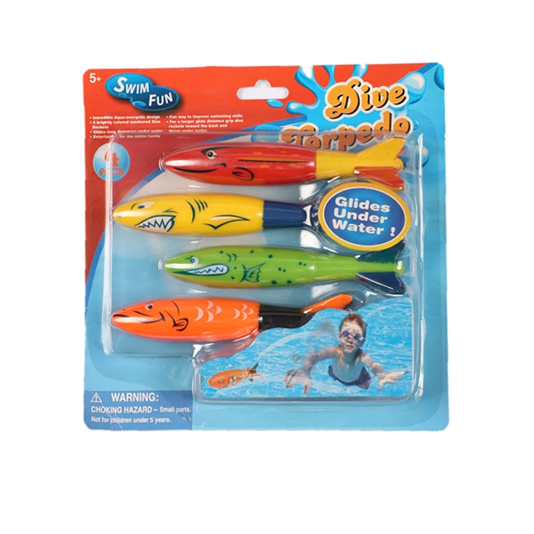 Pool Underwater Torpedo Shark Swimming And Diving Games Training Toys ...