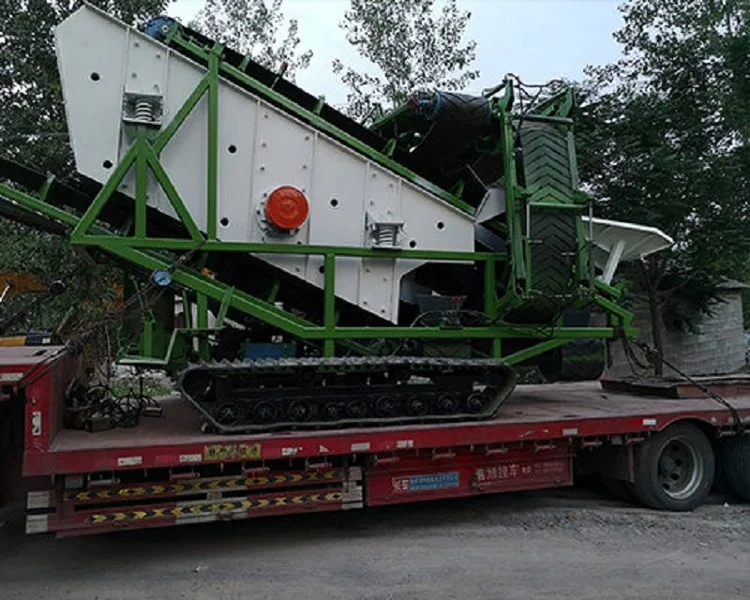 Heavy Duty Mobile Screening Plant Unit Price Tracked Vibrating Screen ...