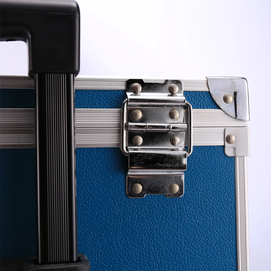 Jewelry Trolley Case Rolling Wheeled Carrying Travel PU Leather ...