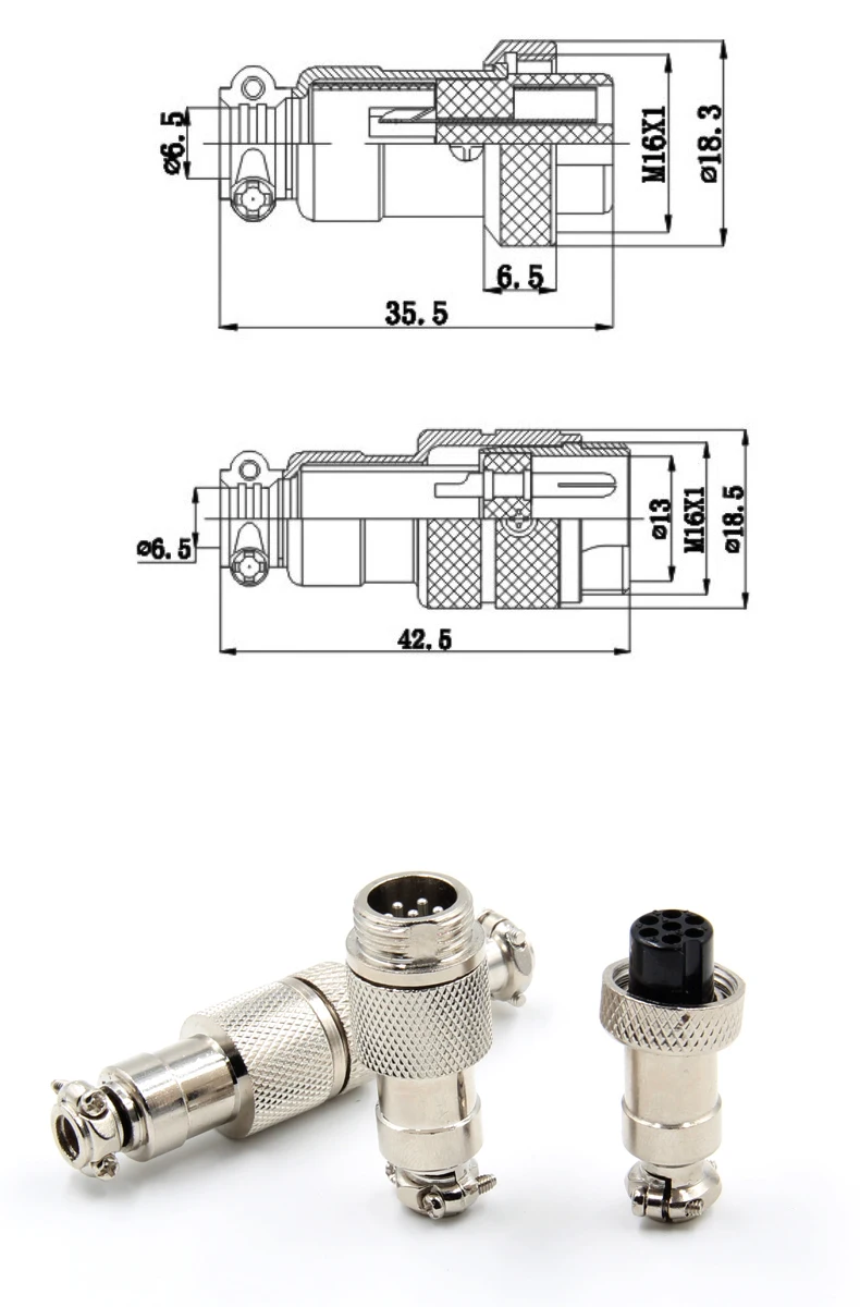 Gx12/gx16/gx20 Aviation Plug Metal Male Female Panel Connector Socket 2/3/4/5/6/7/8/9/10/12/14 ...