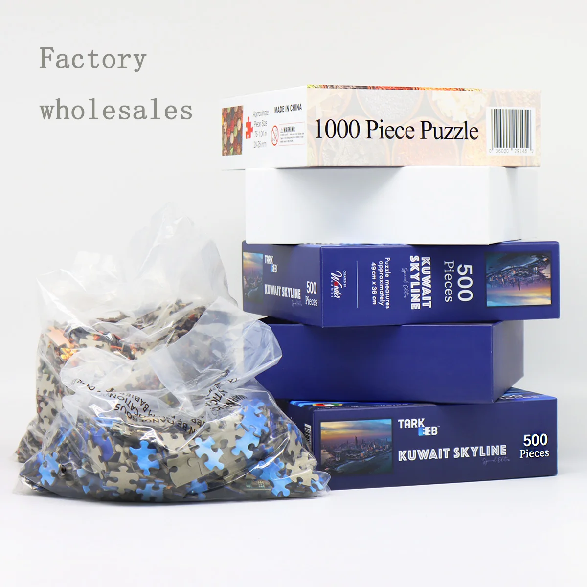 Custom High Quality Puzzle 1000 Piece Cardboard Mini Jigsaw Puzzle For ...