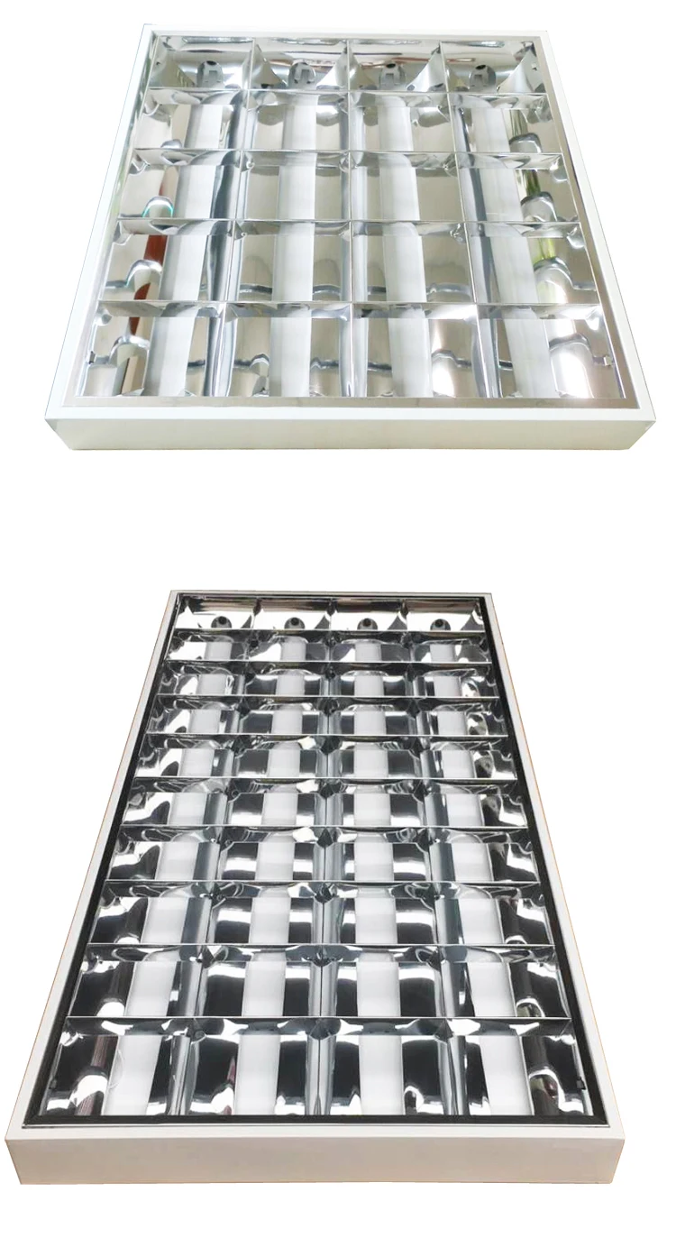 Office Ceiling Light Fixture 3x18w 4x18w Recessed Led Grille Light ...