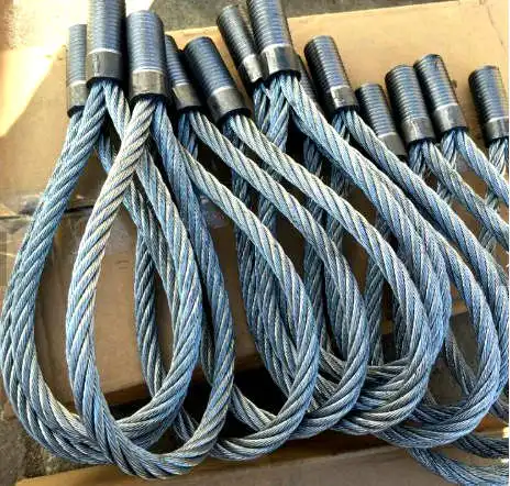 Galvanized Steel Wire Rope - Threaded Lifting Loop RD18