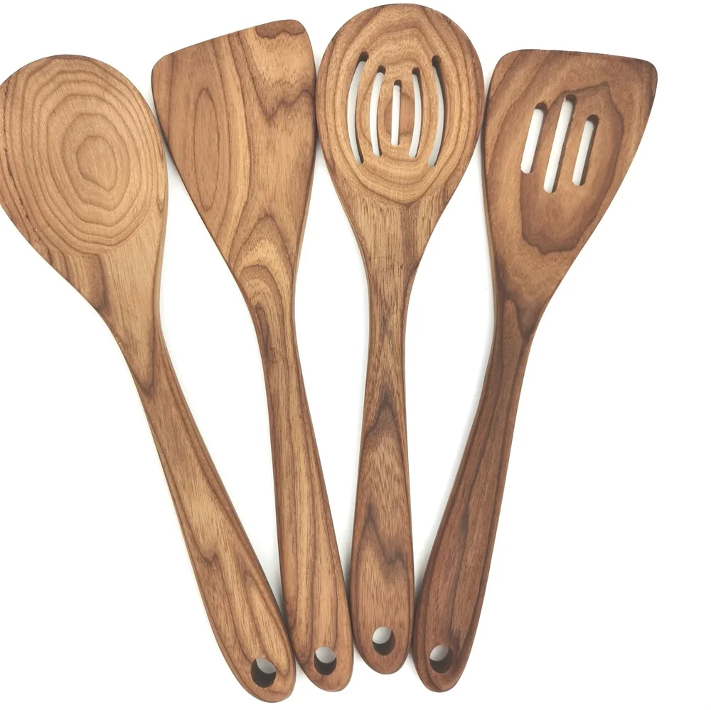 Direct From Factory Excellent Olive Wood Cookware Slotted Turner Spoon ...