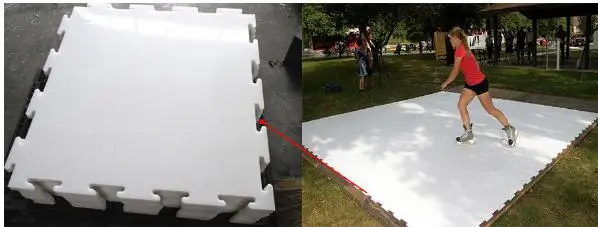 Hockey Synthetic Ice Rinks Portable Roller Skating Flooring Hockey ...