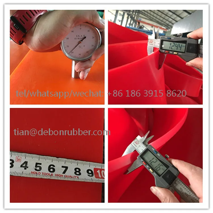 Duro Shore 80a 90a Polyurethane Lining Sheets for Mining