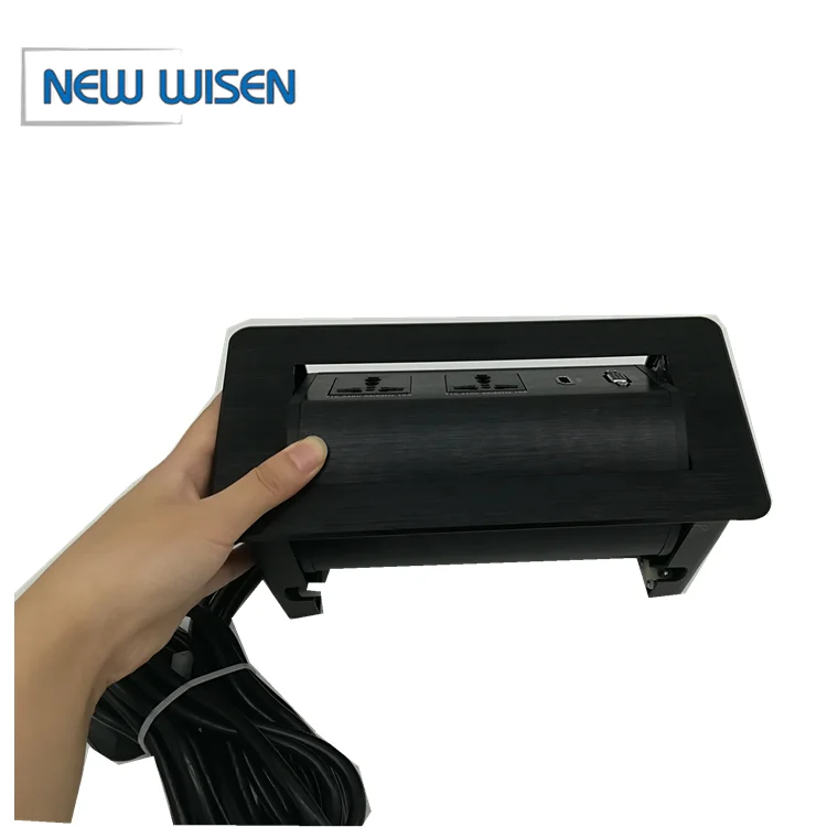 Desk Flip Up Power Connector Flip Up Table Rotation Hidden Desktop ...