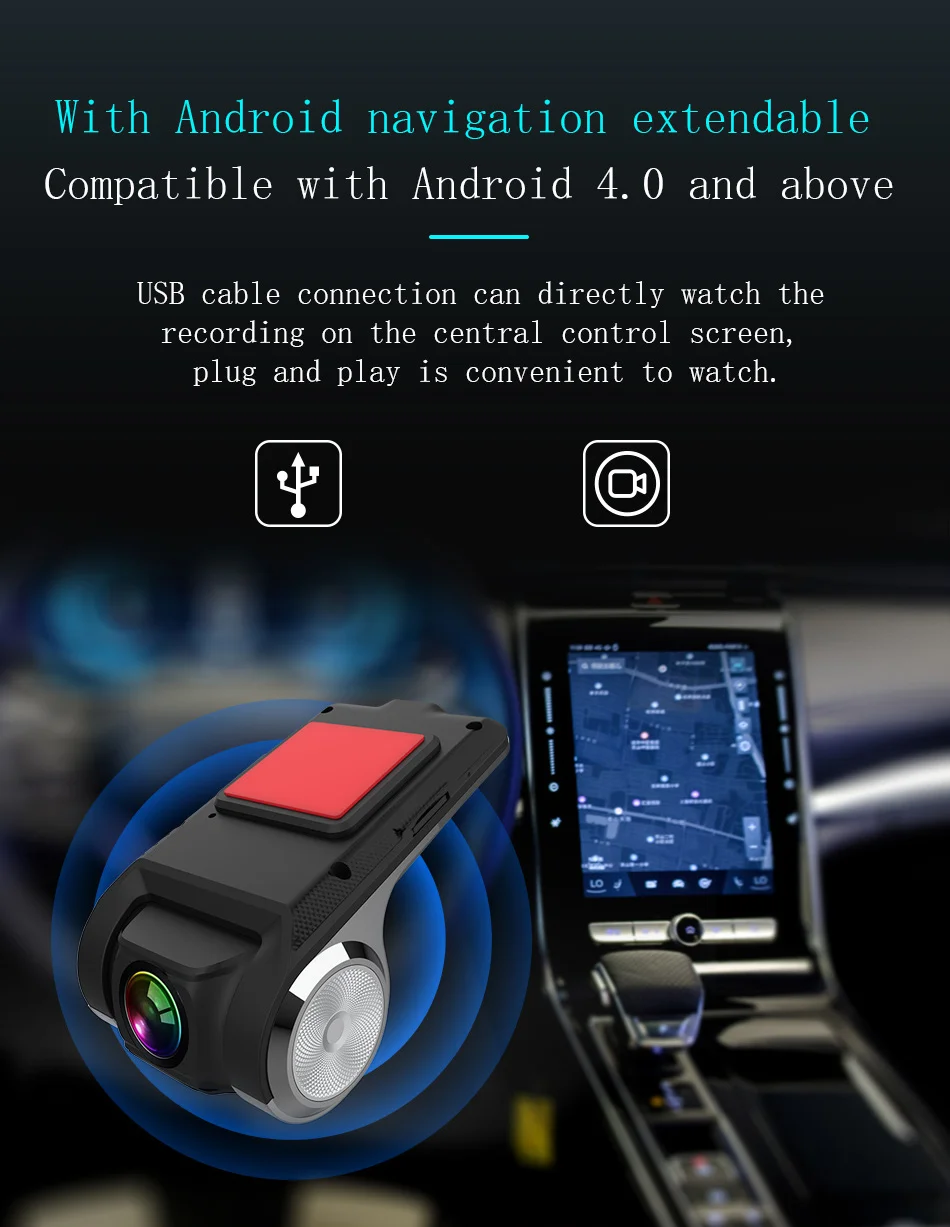 Full Hd 1080p Hot Sale Usb High Definition Dash Cam For Android Central ...