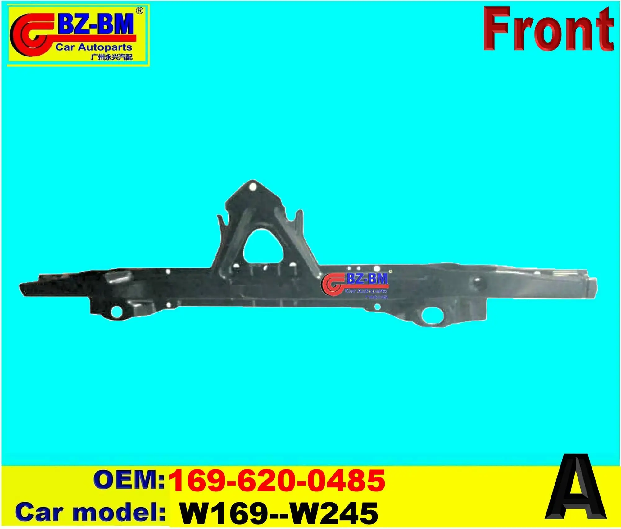 Hood Fender Front Bumper Reinforcer Bar Für Benz Headlight Bracket Left ...