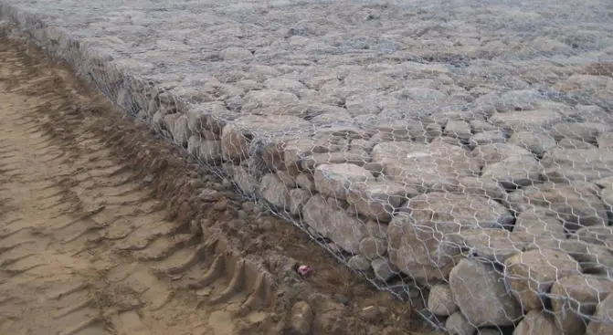 Rock Wall Mesh 2x1x1m Hexagonal Gabion Basket Wall Mesh Retaining Wall ...