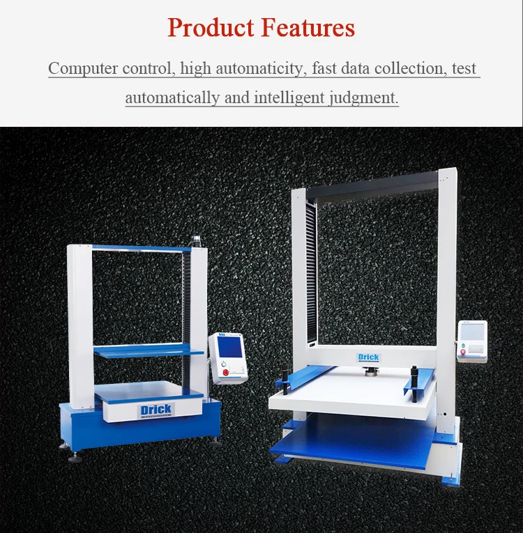 Computer Controlled Box Compression Tester Carton And Box Electronic 12 ...