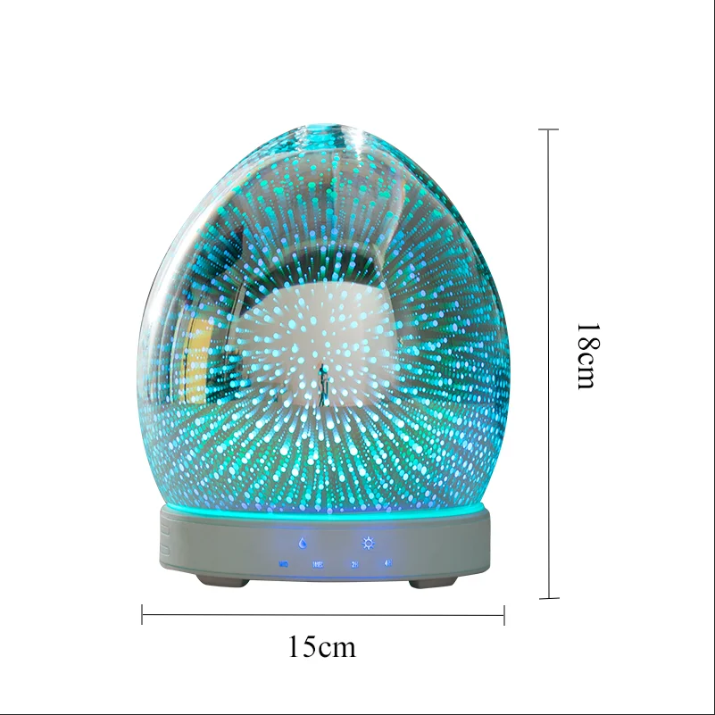Modern Rohs 3d Aromatic Essential Oil Diffuser Glass Aroma Diffuser ...