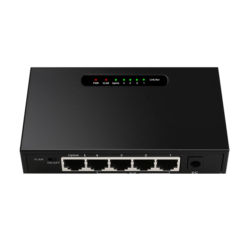 Diewu 5port 1000mbps Unmanaged Poe Switch 4port 1g Poe 1port Uplink ...