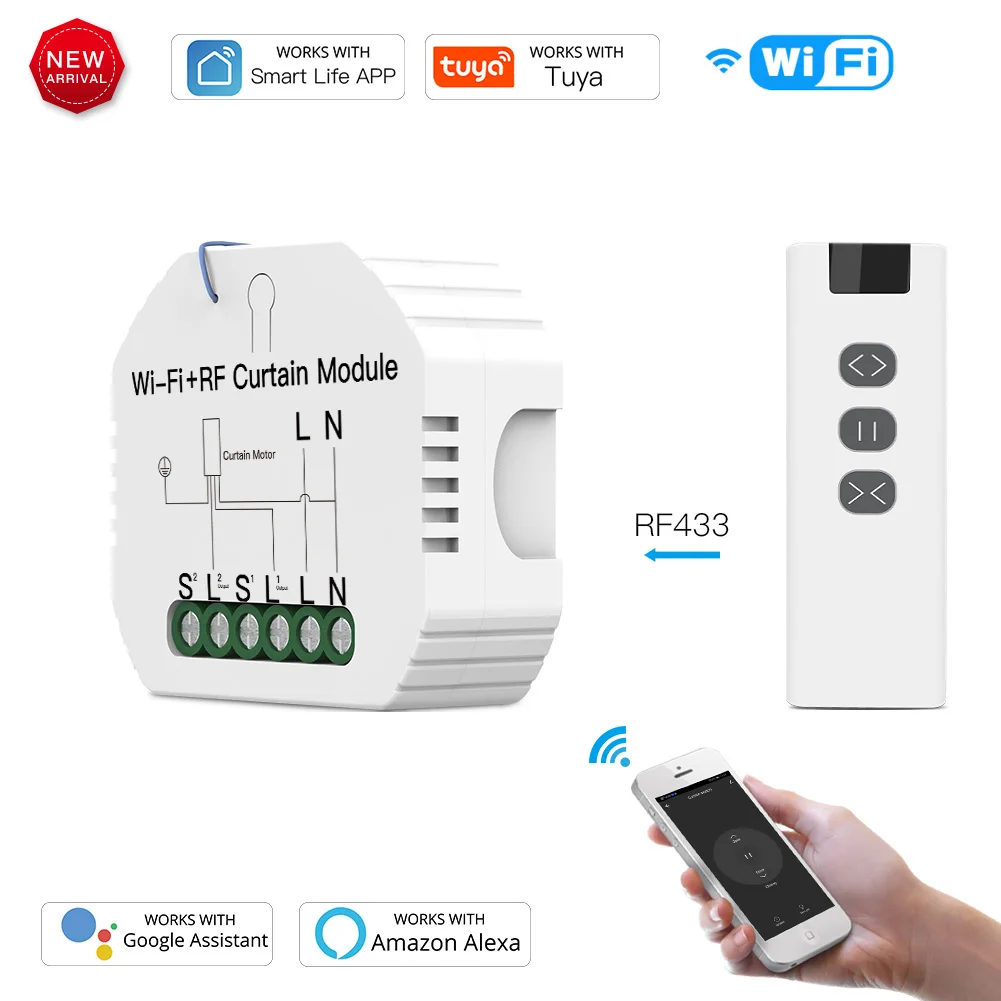 Smart Curtain Switch Module - Control Your Blinds via Wifi