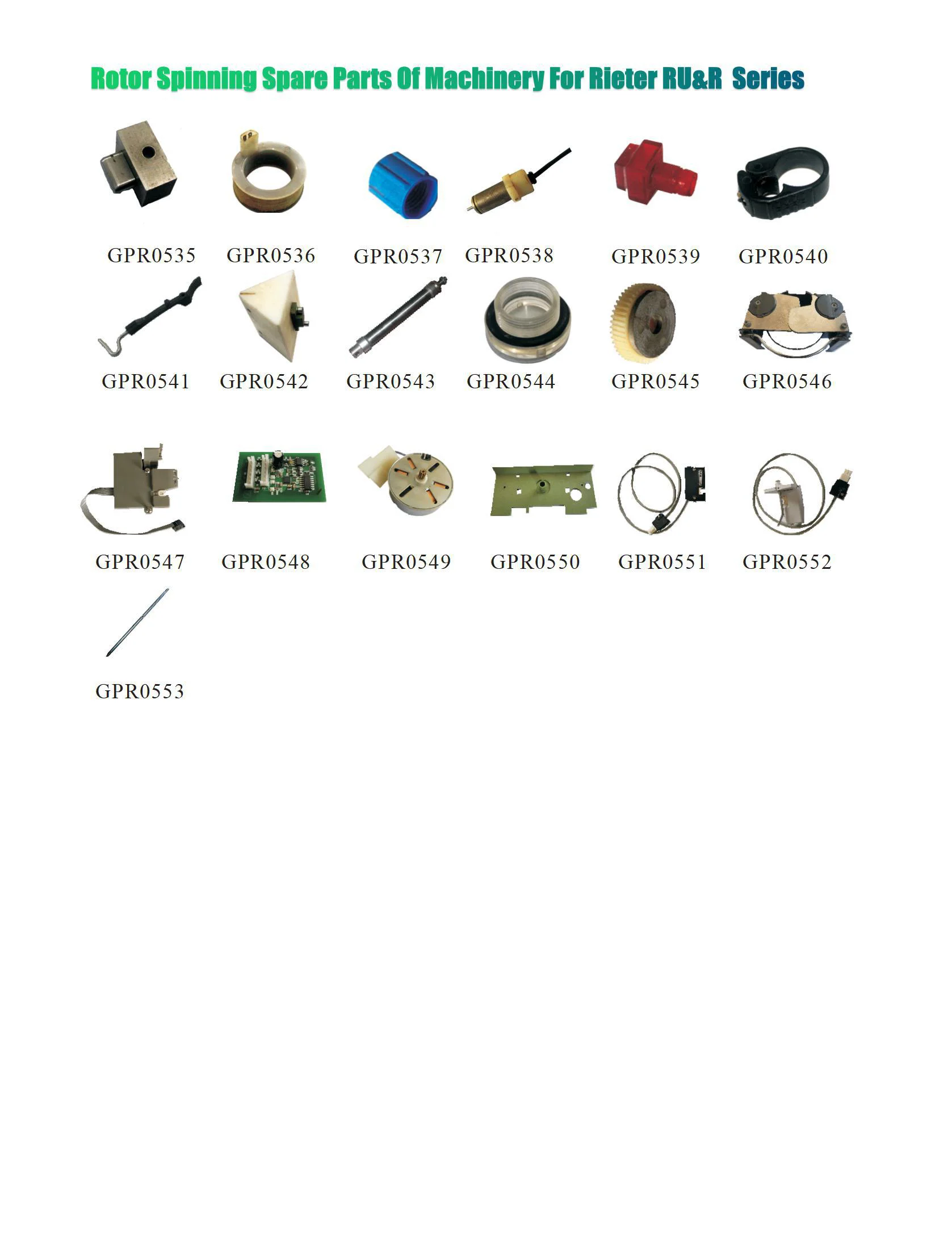 Spare Parts for Rieter Rotor Spinning Machines - Quality & Efficiency