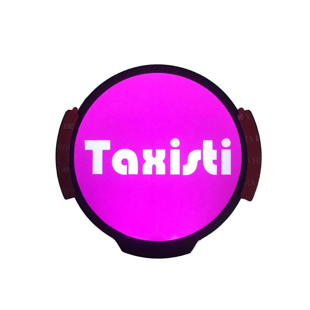 Rideshare Sign with LED Light Logo Sticker Decal Glow