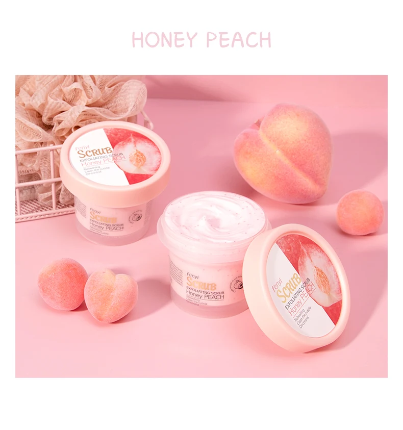 Fenyi Natural 100g Peach Fragrance Exfoliating Gel - Deep Cleansing ...