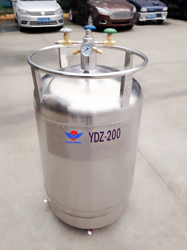 Ydz-50l 100l 200l Litres Sus304 En Acier Inoxydable Réservoir D'azote ...