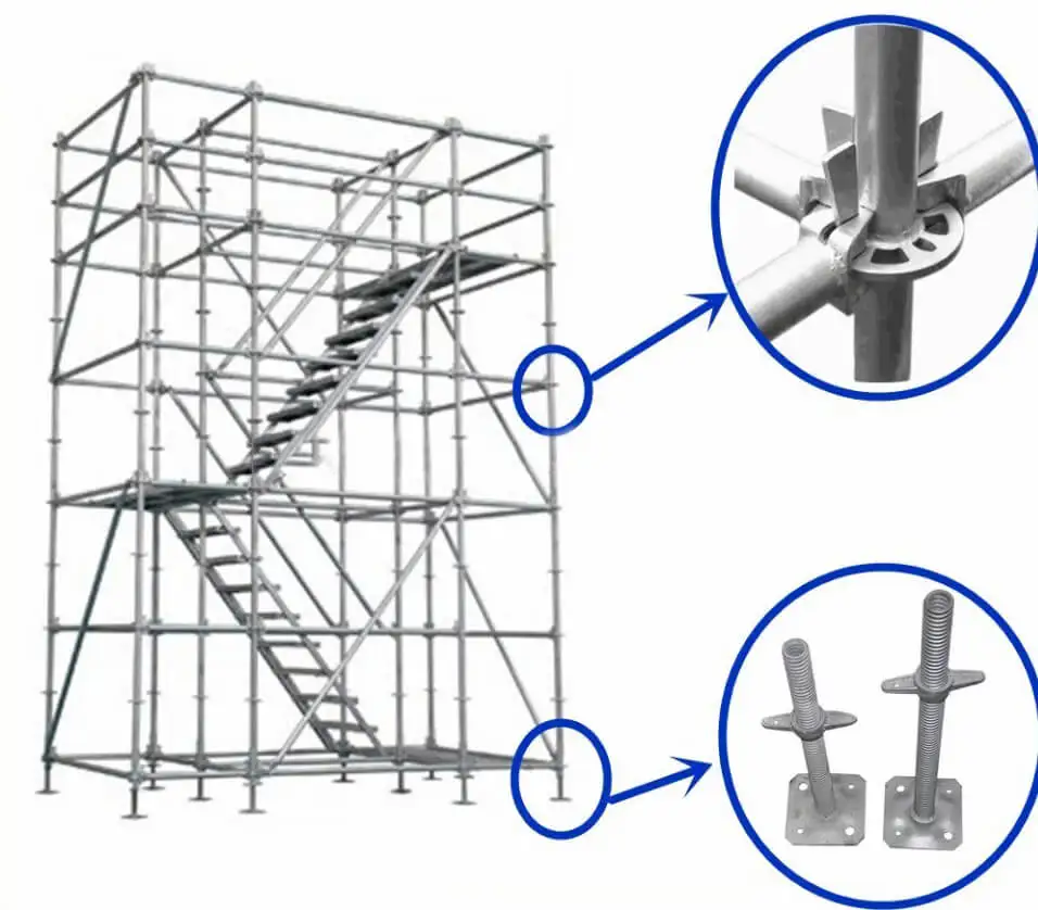 Scaffolding Layher Ledger End Ringlock Standard Galvanize Scaffold For Building Factory ...