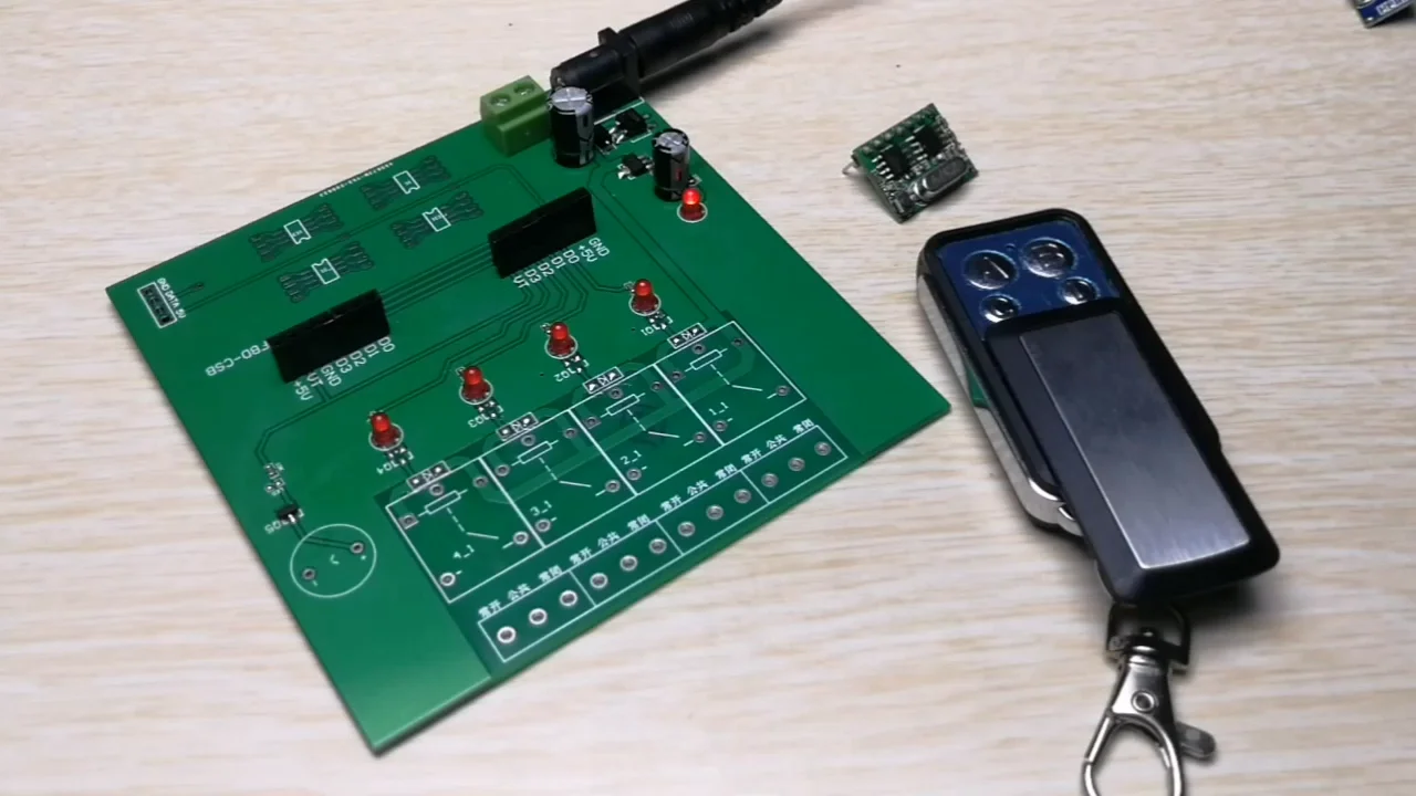 433.92 Learning Code4key Remote Control + Rf Receiving Module - Buy ...