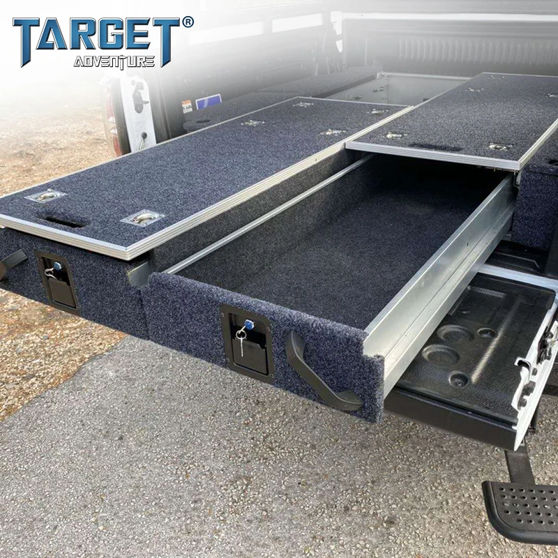 Drawer Box System for SUV Pickup Truck Tail Storage