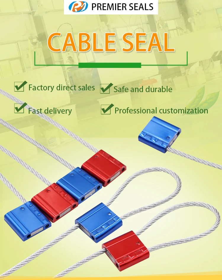High Security Adjustable Factory Tamper Resistant Cable Seal De Acero ...