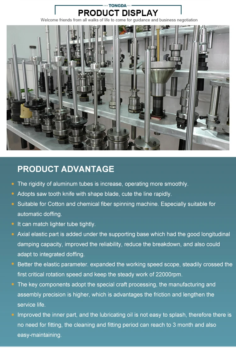 Ring Frame Spindle For Textile Machine Spindle Of Ring Frame - Buy Ring ...