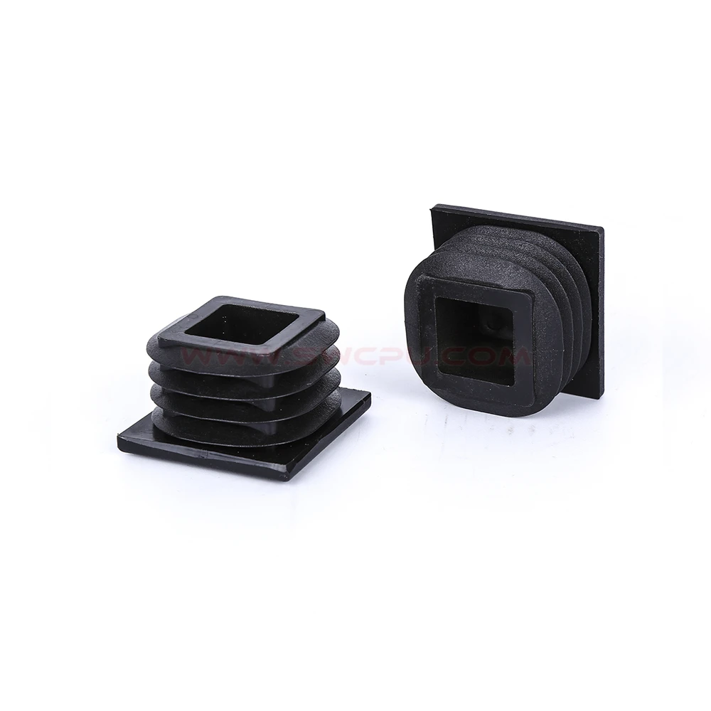 100mm 200mm 300mm Black PVC Pipe End Caps - Durable & Versatile