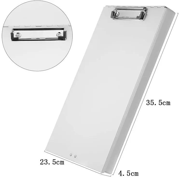 Metal Clipboard with Storage - High Capacity & Security